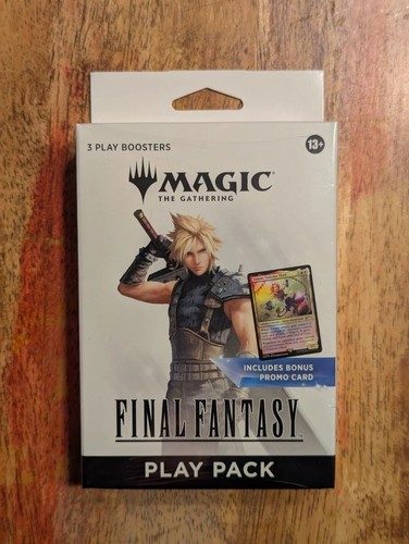 Magic The Gathering Final Fantasy Play Pack w/ 3 Packs & Promo SEALED ...