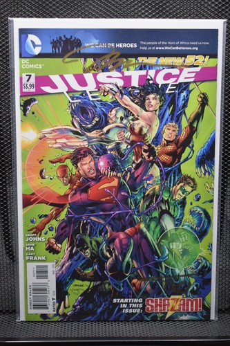Justice League #7 Signed by Jim Lee & Alex Sinclair DC 2012 Batman ...