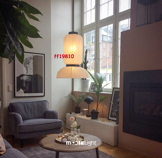 Retro Lantern Pendant lamp Paper Handcraft Light Shade Japanese-style A ...