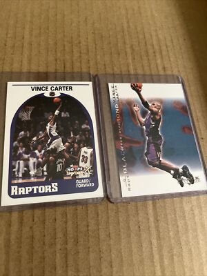 VINCE CARTER 1999 Hoops #49 & Black Diamond #79 Raptors Basketball ...