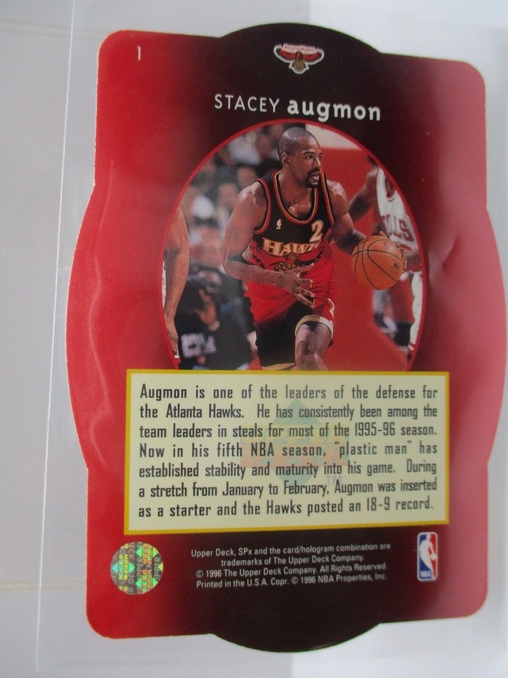 1996 SPx Gold #1 Stacey Augmon HAWKS | eBay