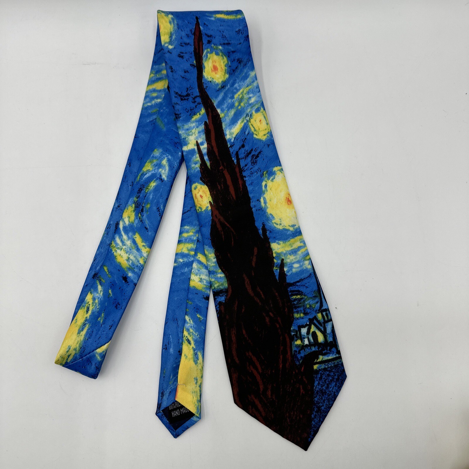 Vintage Ralph Marlin Vincent Van Gogh Starry Night Tie - Gem