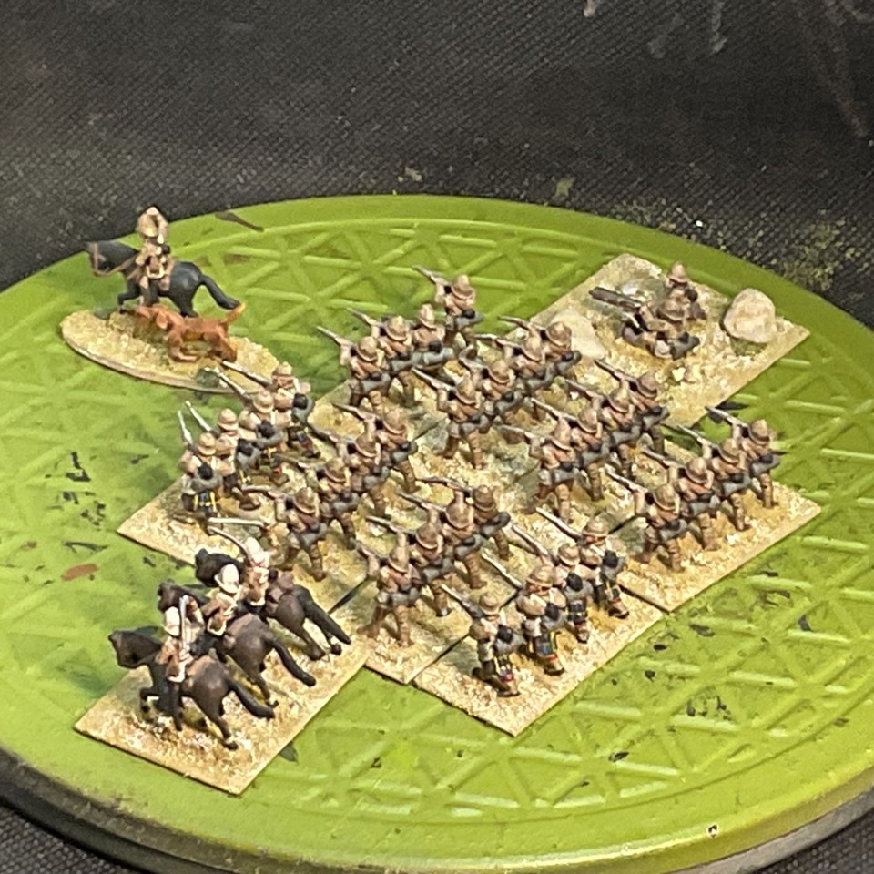 15mm Painted Colonial British Infantry Regiment (44 Figs) | eBay
