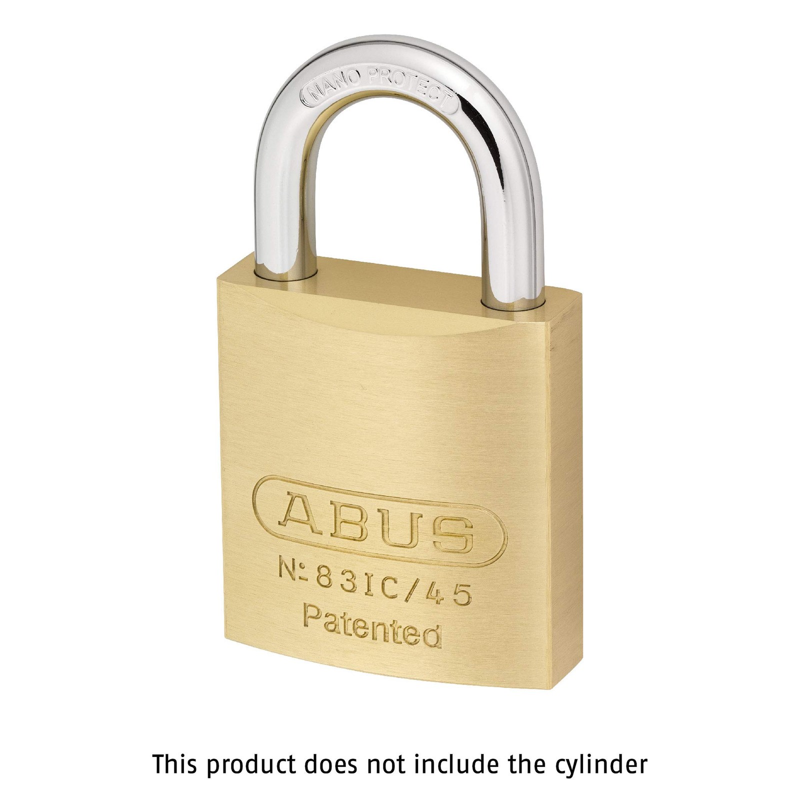 Abus Padlock for Interchangeable Core, 1-3/4"W, Model:83IC/45 | eBay