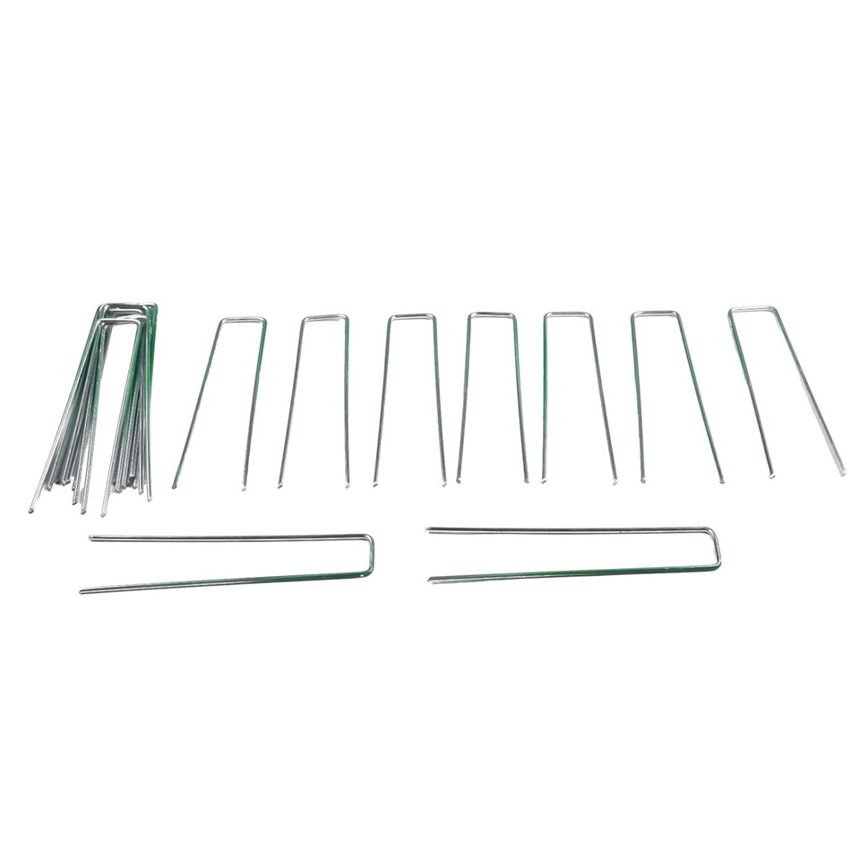 20x Synthetic Artificial Grass Turf U Shape Pins For Fastening Lawn ...