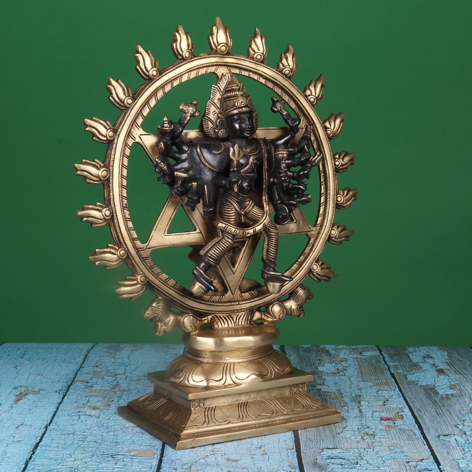 Brass Sudarshan Chakra Idol Multicolor Chakra Deity Worship Narayan ...