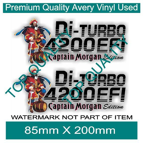 DI TURBO 4200 EFI CAPTAIN MORGAN EDITION DECAL STICKER LANDCRUISER ...