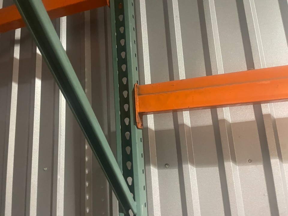 Pallet Rack 4 Sections 5 - 168" Tall 42" deep - 16 - 96" Beams Tear ...