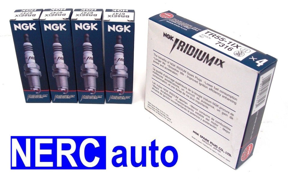 NGK IRIDIUM IX Iridium Spark Plugs LFR7AIX 2309 Set of 4 | eBay