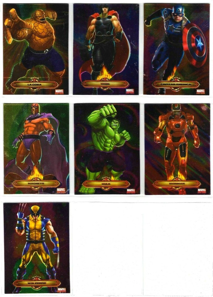 2019 Marvel Super Heroes Cards Full Set 116/116 Spiderman Iron Man NO ...