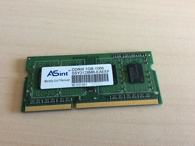 ASINT RAM 1 GB 1066 DDR3 204pin SO-DIMM SSY3128M8 | eBay