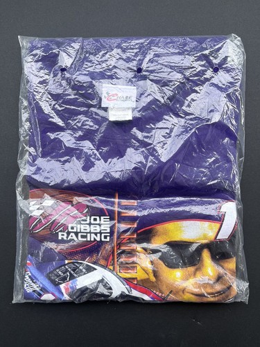 FedEx Racing T-Shirt Jeff Leffler #11 Size Large NASCAR Joe Gibbs Chase ...