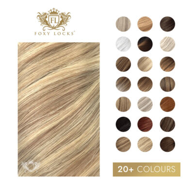 Foxy Locks Volumizer 16"/20" Clip In Human Hair Extensions 50g/60g - 20 ...
