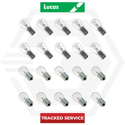 10 x 380 & 382 LUCAS BULBS BRAKE STOP TAIL LIGHT SIDE BULB 12V 21W [20 ...