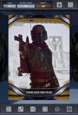 TAKING BACK MOS PELGO-EPIC GOLD-MANDALORIAN SERIES 2-TOPPS STAR WARS ...
