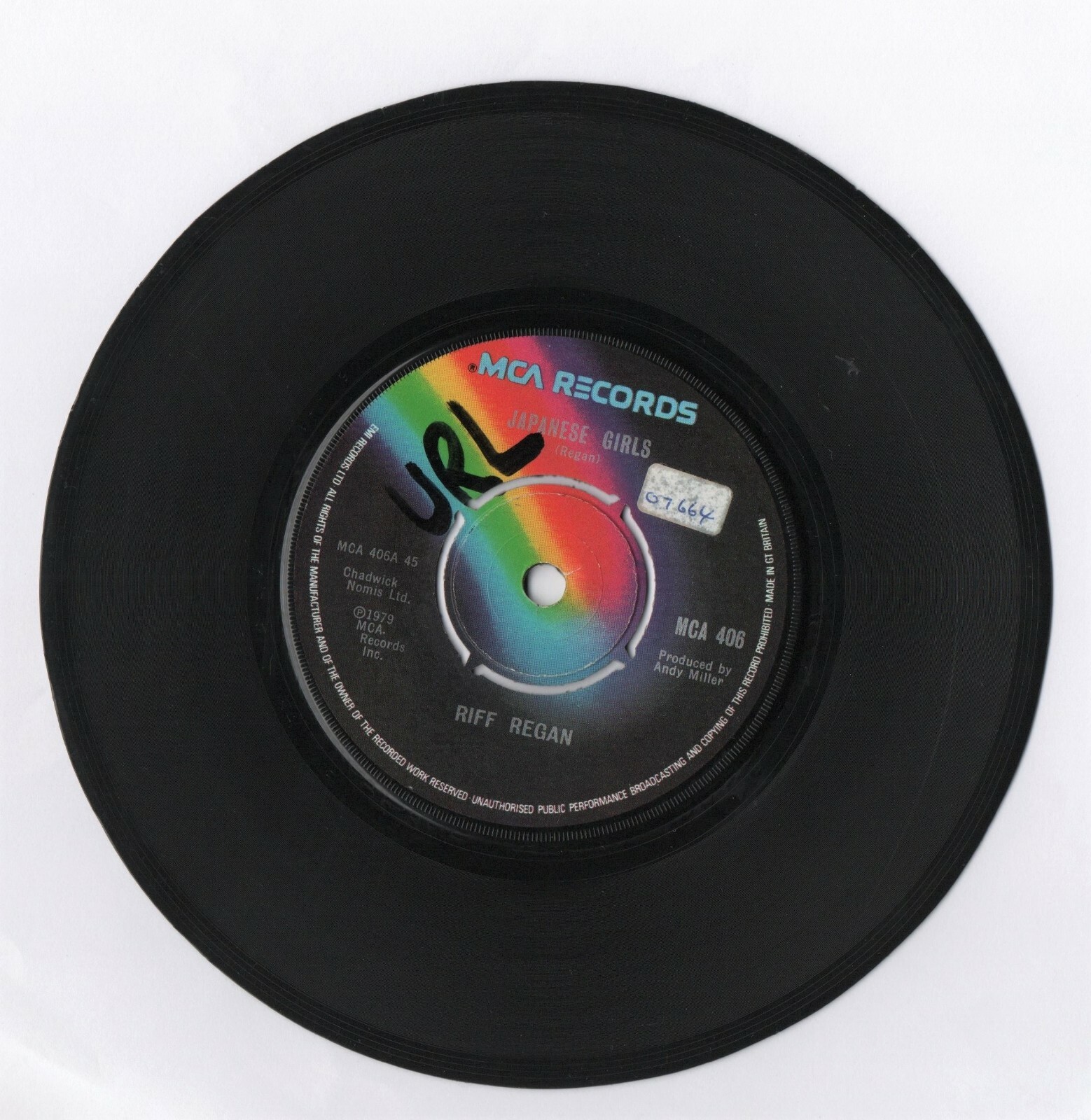 Riff Regan ‎– Japanese Girls MCA Records ‎– MCA 406 from 1979 – good ...