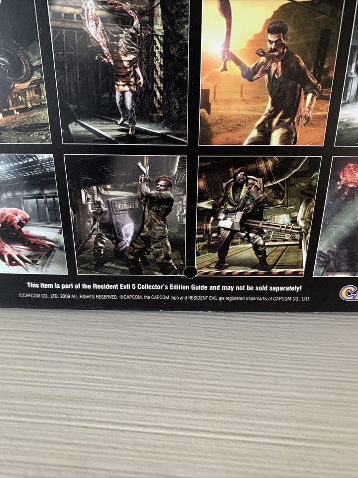 Resident Evil 5 2009 12-Month Promo Calendar Capcom Piggyback RE5 Chris ...