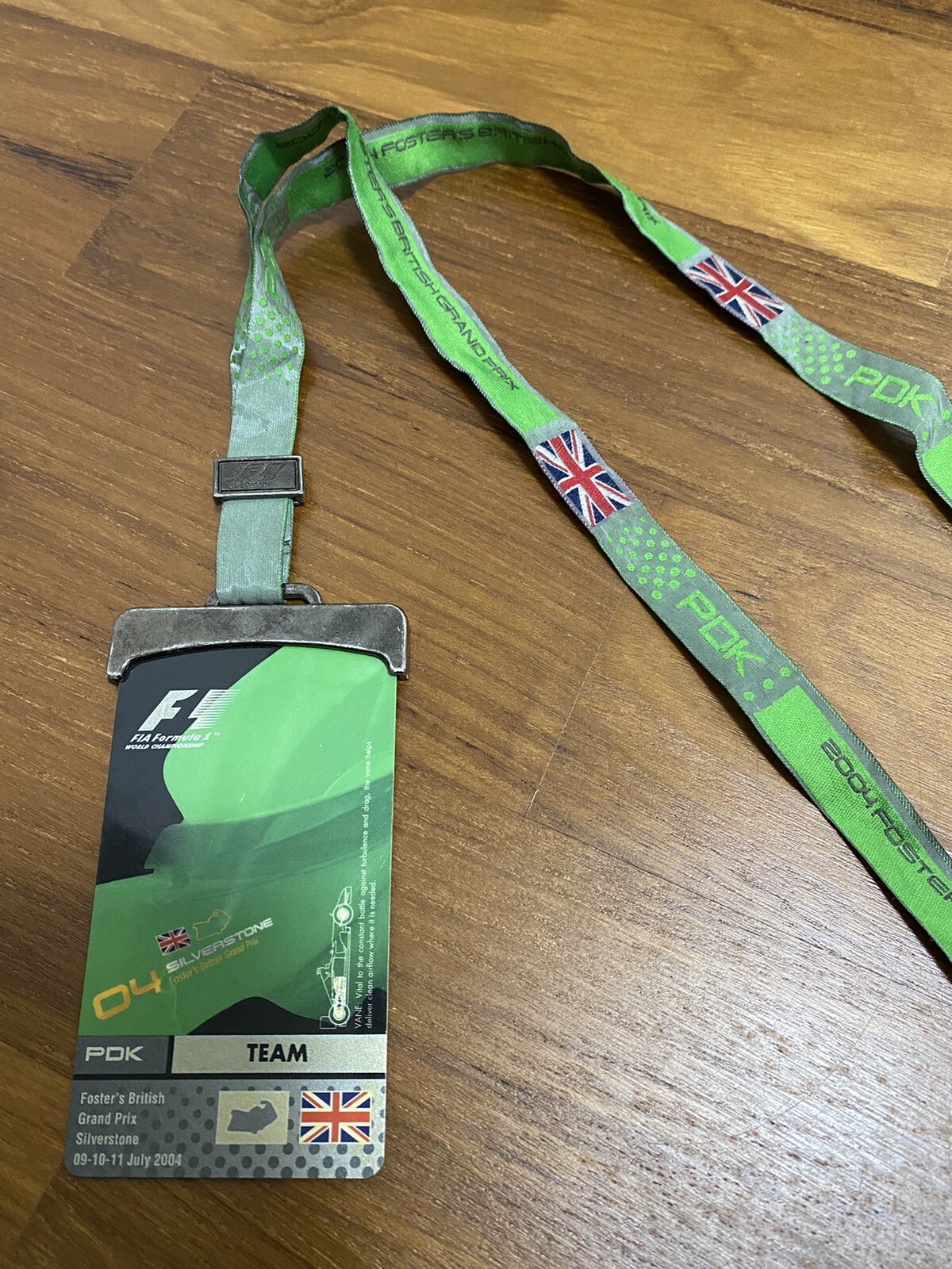 RARE 🇬🇧 FERRARI Crew Paddock Pass Silverstone 2004 F1 Formula 1 Grand ...