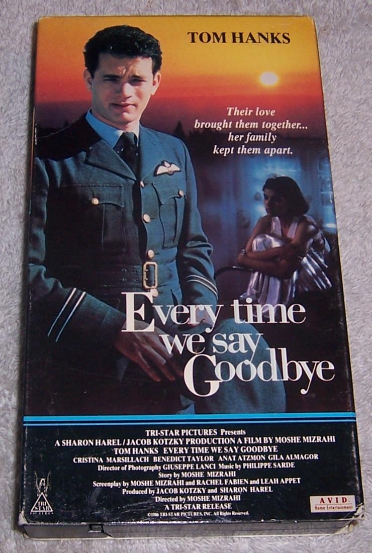 Everytime We Say Goodbye VHS Video Tom Hanks Cristina Marsillach | eBay