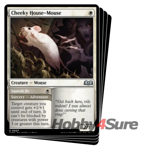 Cheeky House-mouse X4 M/NM Magic: The Gathering MTG Wilds Of Eldraine ...
