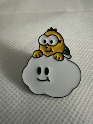 Jugem Super Mario Cloud Enemy Character Pin Badge | eBay
