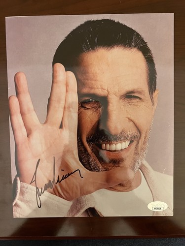 Leonard Nimoy Star Trek's "Spock" Hand Signed RARE Photo Autographed ...