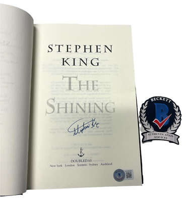 STEPHEN KING SIGNED THE SHINING HARDCOVER BOOK BECKETT BAS COA | eBay