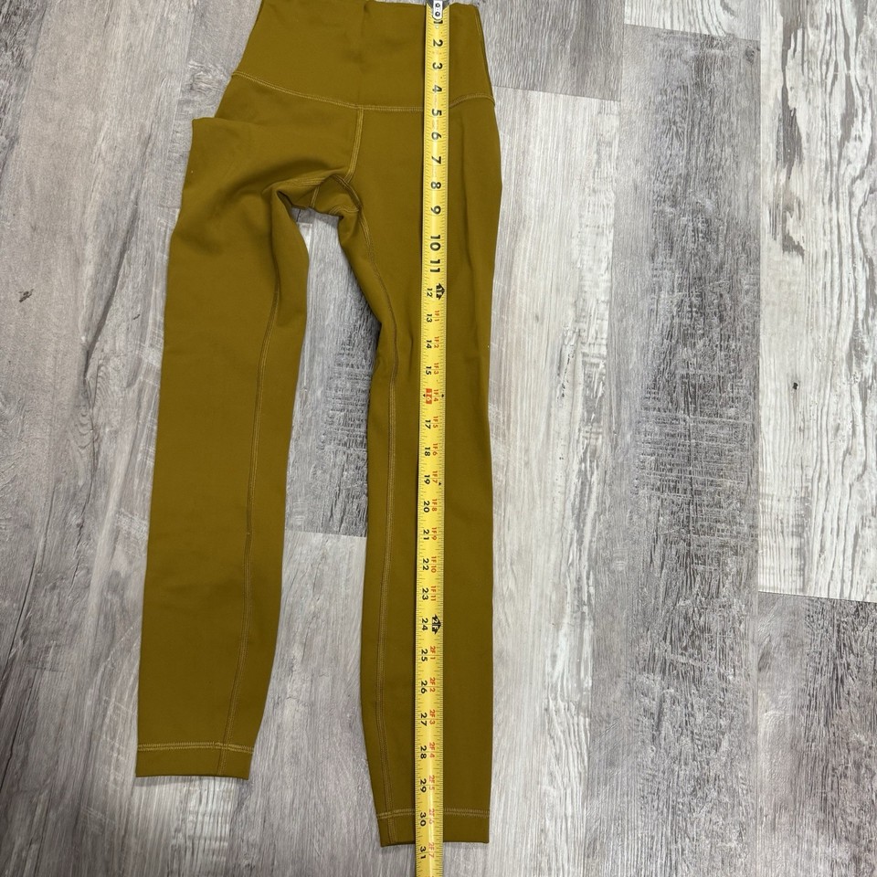 Lululemon Align Leggings Size 0 Pants Gold Spice 28” Yoga Athletic Nulu Buttery | eBay