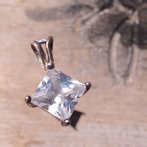 SU CH Signed Diamond Shaped Pendant Estate Jewelry Vintage Untested | eBay