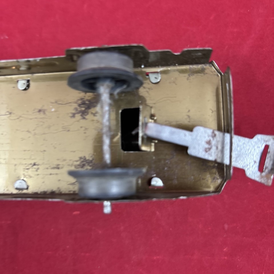 MARX TIN SILVER FUEL TANK CAR #553 SANTA FE RR ATSF O SCALE TINPLATE ...