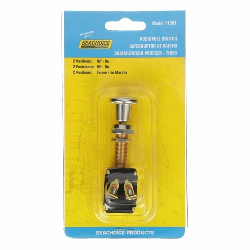 SEACHOICE 11901 Heavy Duty 2-Position Push-Pull Switch On/Off, Pack of ...