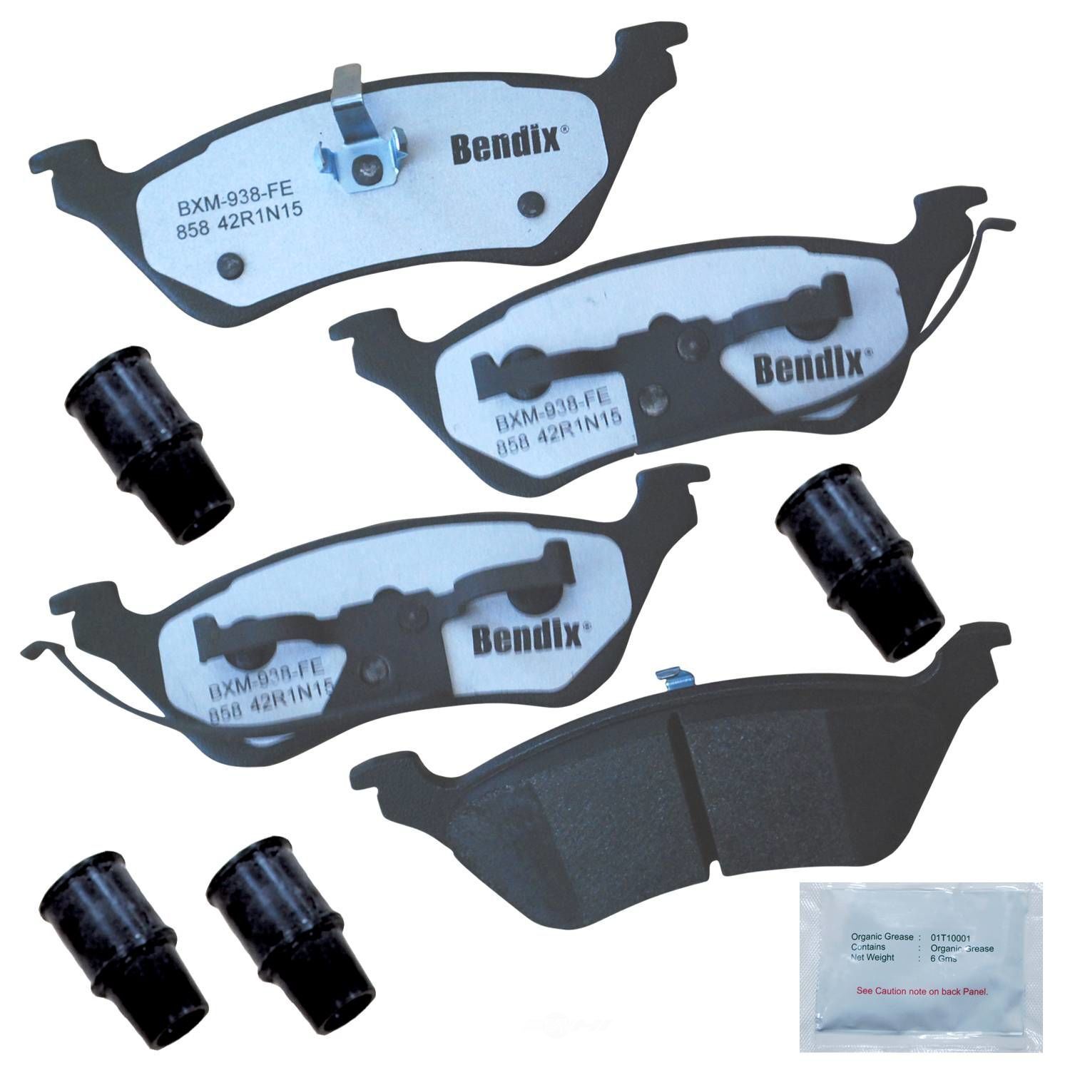 Disc Brake Pad Set-Fleet Metlok Semi-Metallic SDR Disc Brake Pad Bendix ...