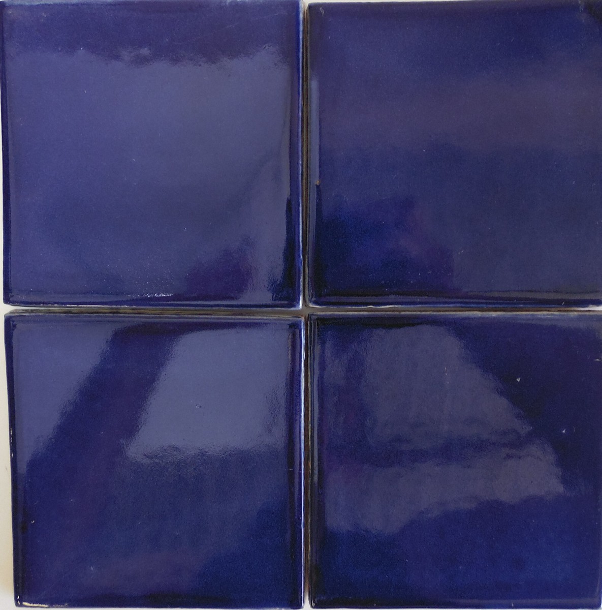 Cobalt Blue Floor Tile Glazed Cobalt Blue Tile | 4 X 4 Inch Glossy