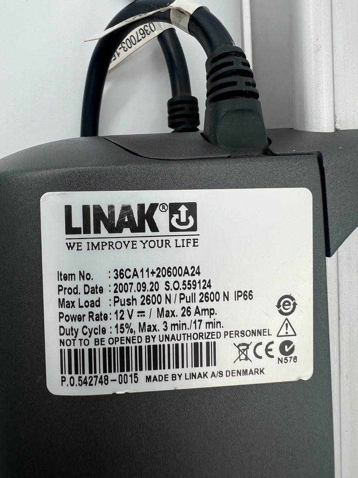 LINAK 24" Stroke Electric Linear Actuator 12v/ max 26 Amp. | eBay