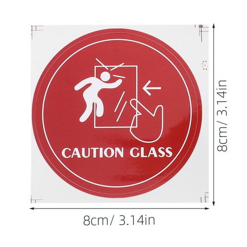 4 Pack Sliding Door Sticker Instructional Decals for Business Glass to ...