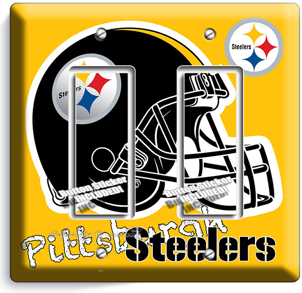 PITTSBURGH STEELERS FOOTBALL TEAM LIGHT SWITCH OUTLET WALL PLATE SPORT ...