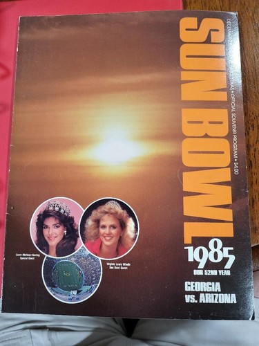 1985 Sun Bowl Program. Georgia UGA Bulldogs v. Arizona Wildcats | eBay