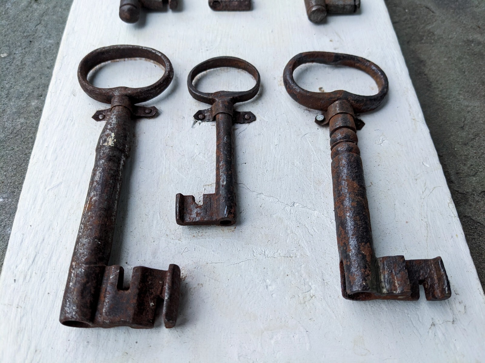Antique Large Keys, 15 Iron Keys for Large Doors and Gates, pre 18th c ...