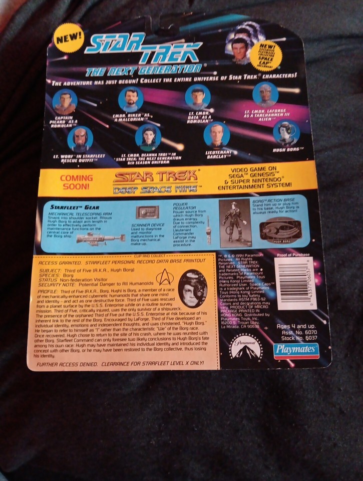 Playmates Star Trek: The Next Generation Hugh Borg Action Figure TNG ...