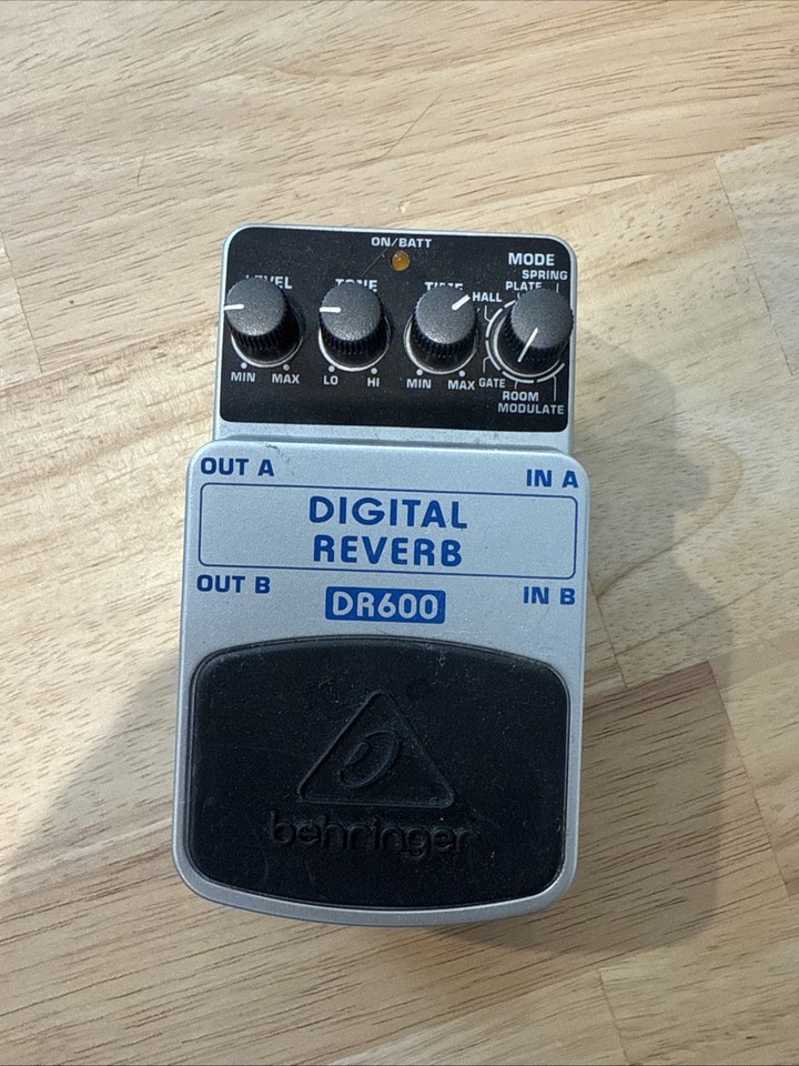 Behringer DR600 Reverb Guitar Effect Pedal 689076811187| eBay