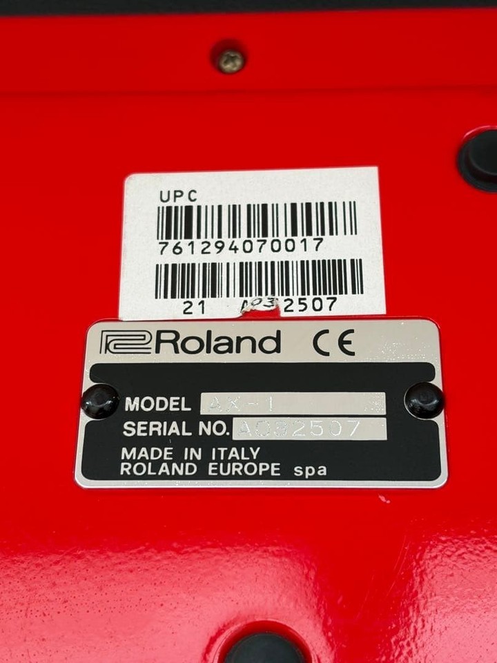 Roland AX-1 Shoulder Keyboard Keytar Red Tested Working from Japan | eBay