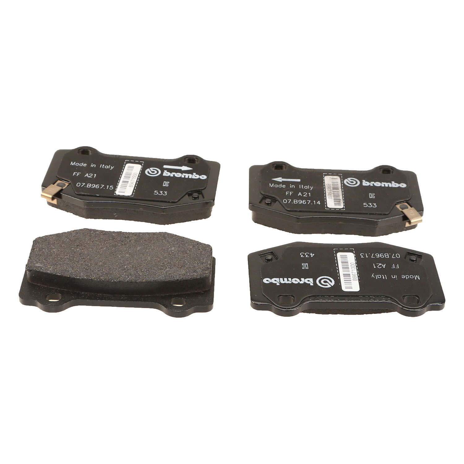 ACDelco 84732503 - Genuine GM Parts Semi-Metallic Rear Disc Brake Pads ...