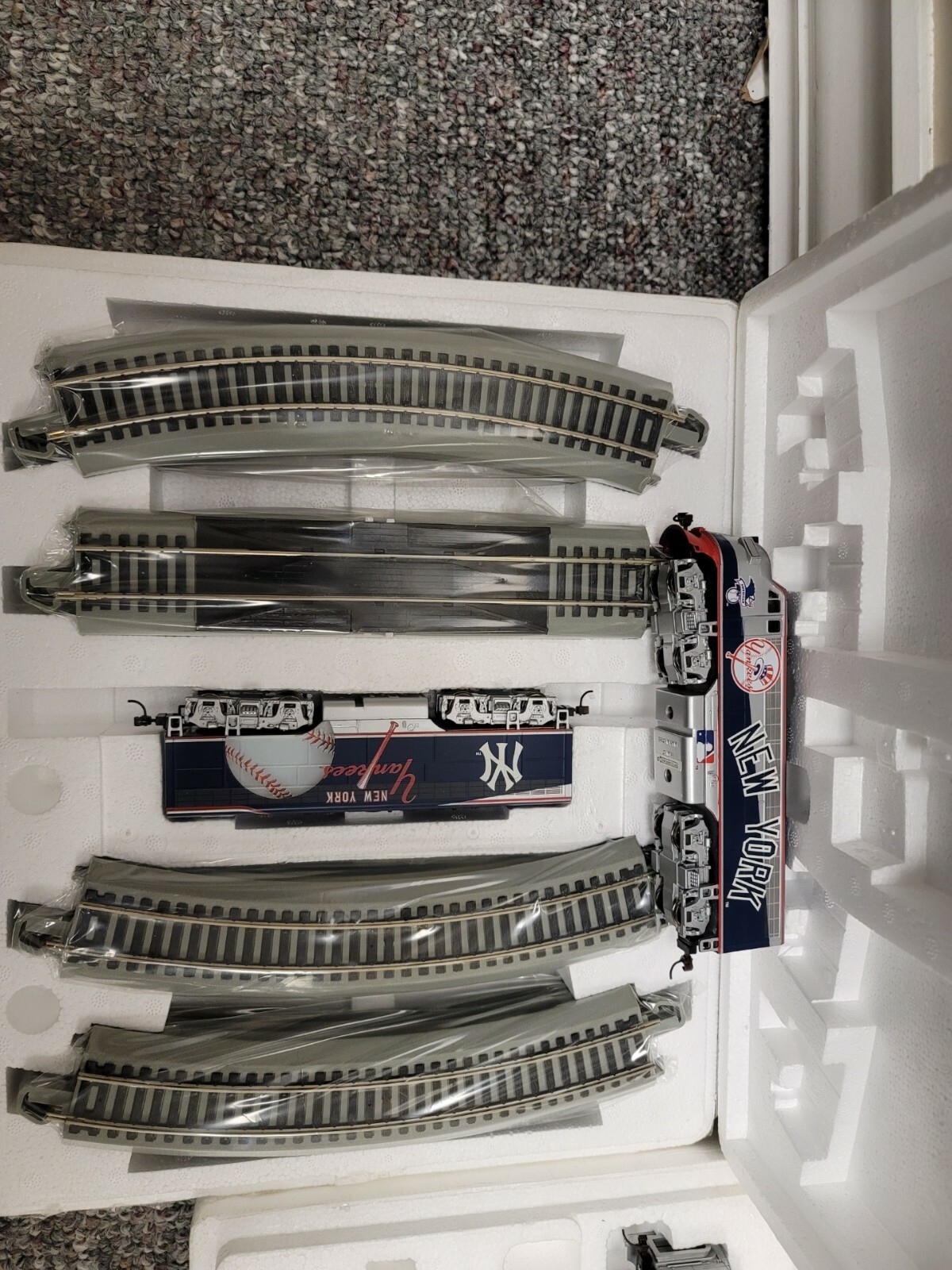 Hawthorne Village Yankees Train Set New Mint. Rare Never Used | eBay