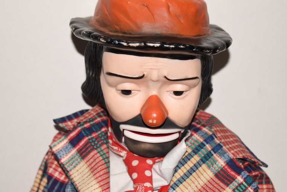 Emmett Kelly Hobo Clown Doll 30" Ventriloquist Dummy Juro Novelty Co ...