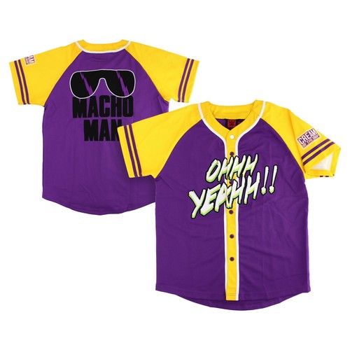 WWE Randy Savage Jersey Macho Man Baseball Jersey, Men's Authentic ...