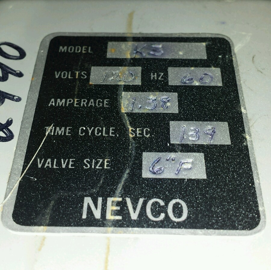 Nevco Model K3 Actuator Valve 1.38A 120V 60Hz | eBay