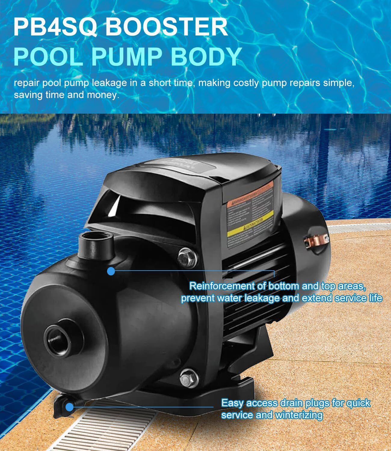 Pool Pump Body Fit for Zodiac & Polaris PB4SQ R0723100 Booster Pump | eBay