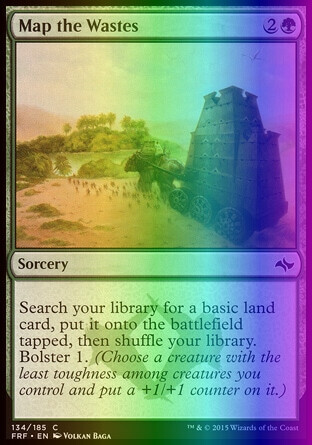 MTG Magic the Gathering Map the Wastes (134/189) Fate Reforged LP FOIL ...