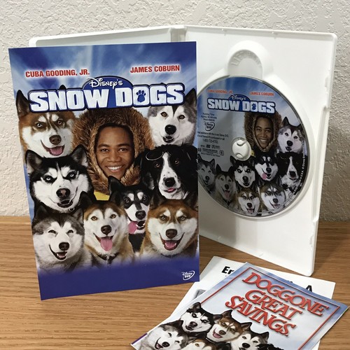 SNOW DOGS (DVD, 2002) DISNEY ~ w/SCENE SELECTION INSERT ~ FULL SCREEN ...
