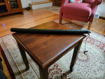 Vintage Police Nightstick Baton Early Black Composite Lead Metal ...